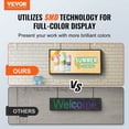 Programmable LED Sign, P5 Full Color LED Scrolling Panel, DIY Custom ...