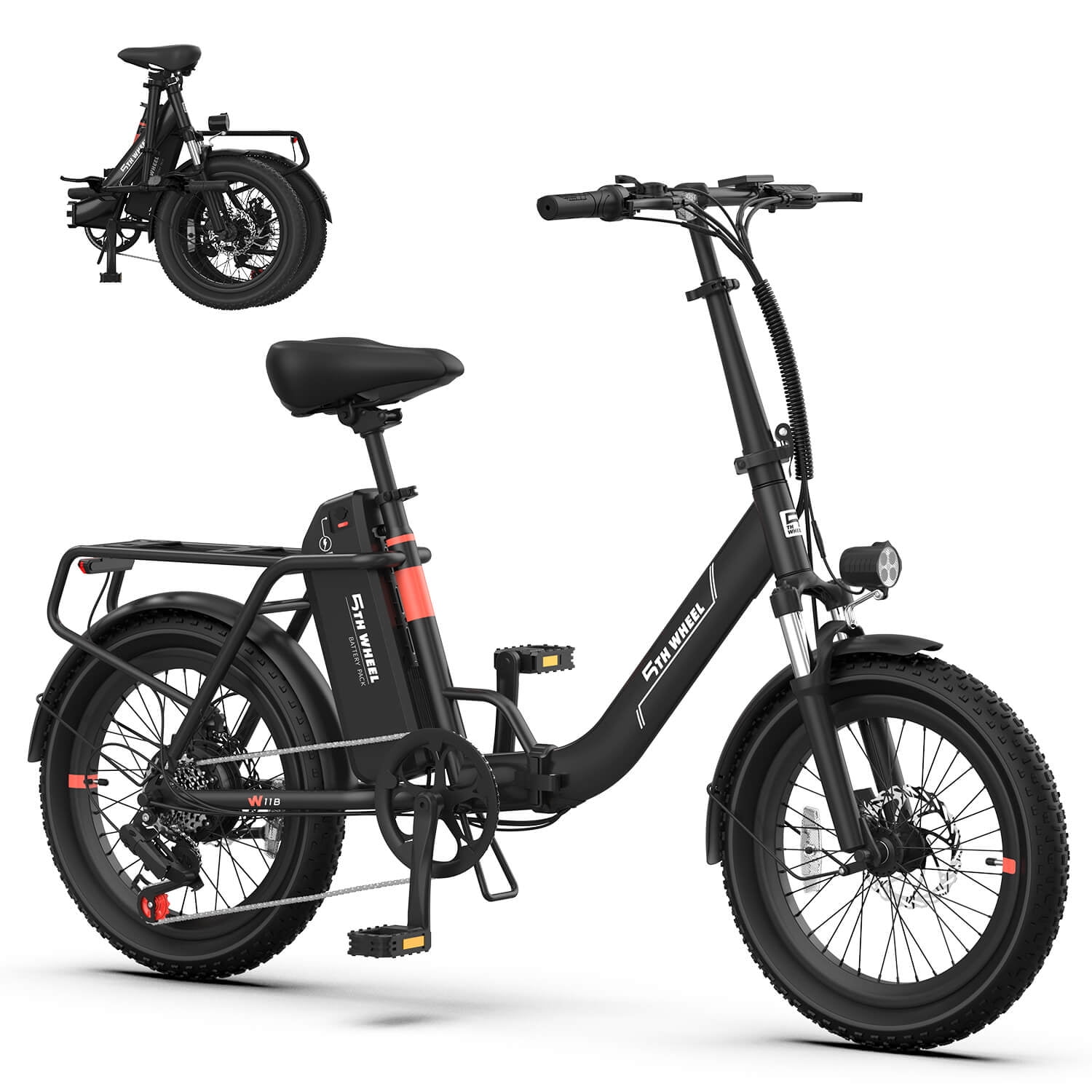 Click here for 5th Wheel W11b-B 20 Fat Tire Electric Bike  500w F... prices