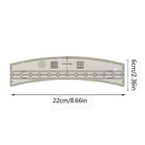 HTHJSCO 1 Wavy Patchwork Ruler,Unique Wavelengths Wave Quilting Ruler ...