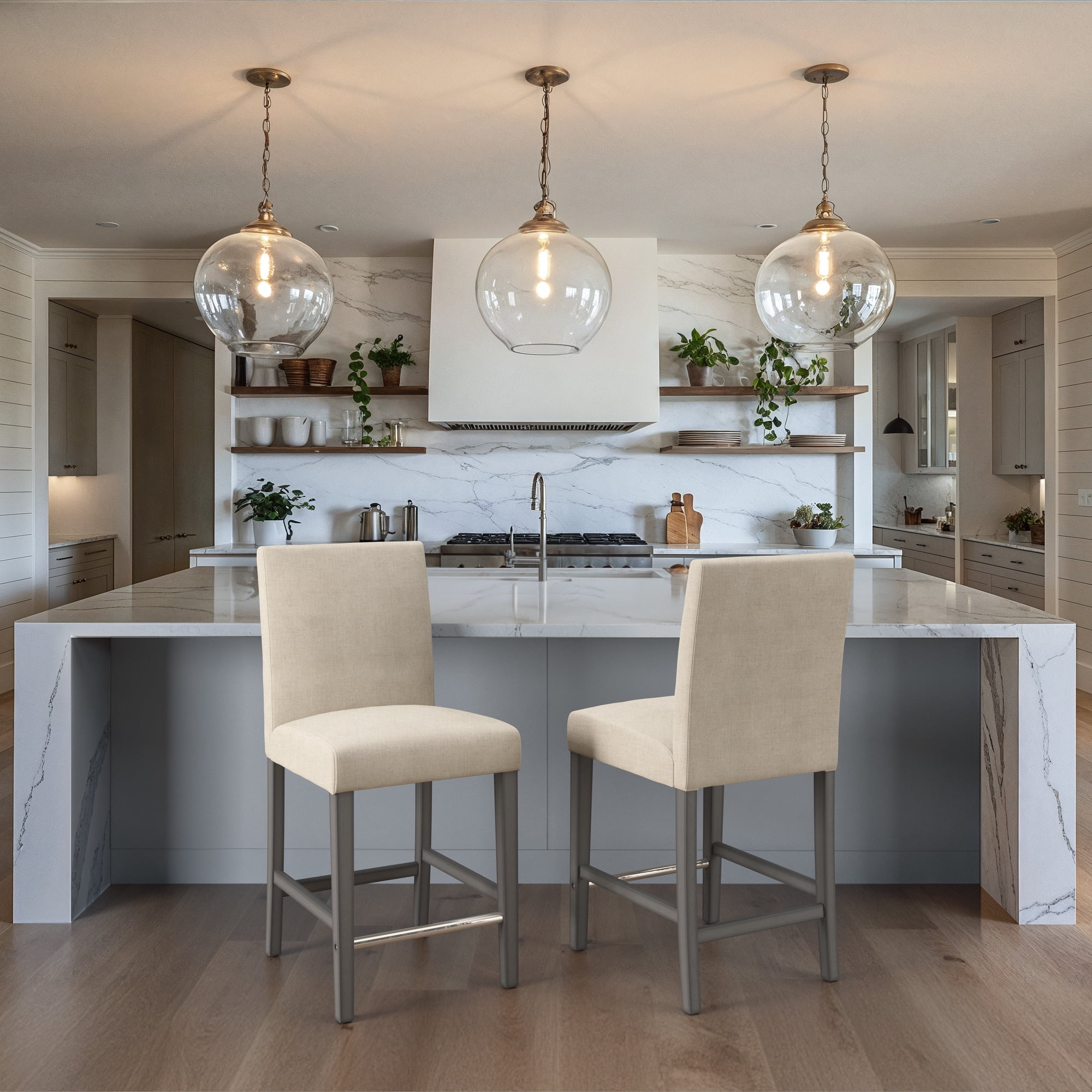 Click here for Corliving Laura Fabric Upholstered Indoor Counter... prices