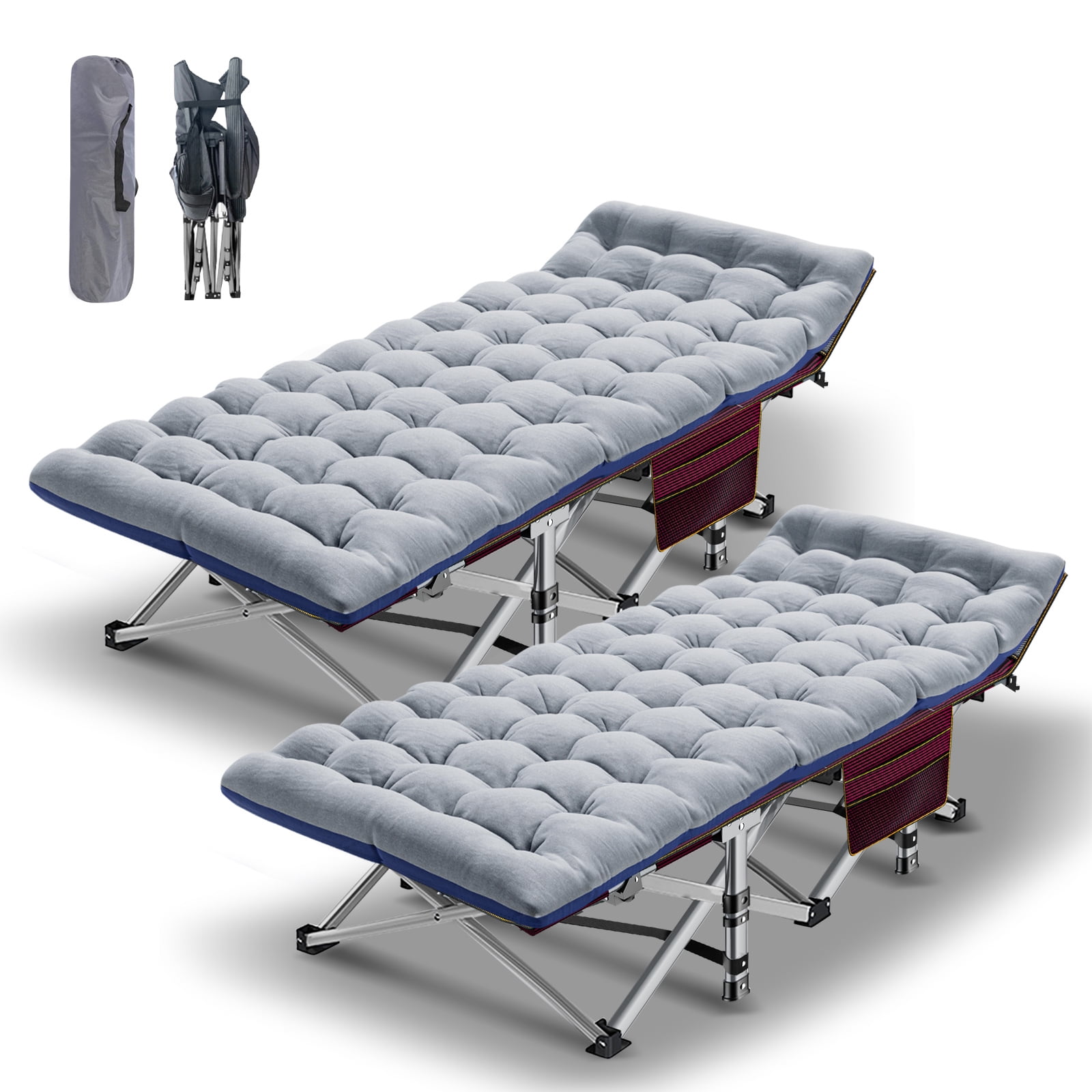 Lilypelle Folding Camping Cot for Adults, Portable Sleeping Cot ...