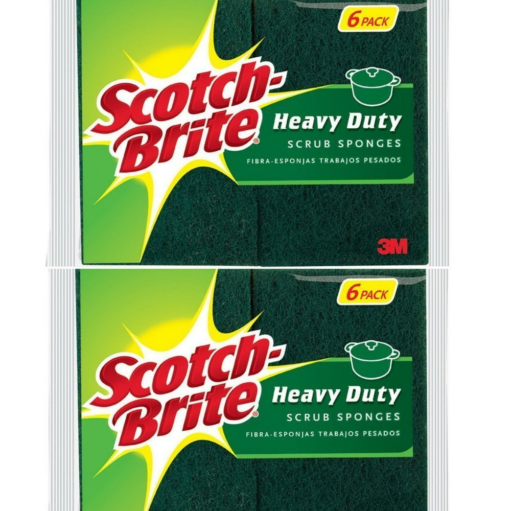 Scotch-Brite Heavy Duty Scrub Sponge, 12-Pack - Walmart.com