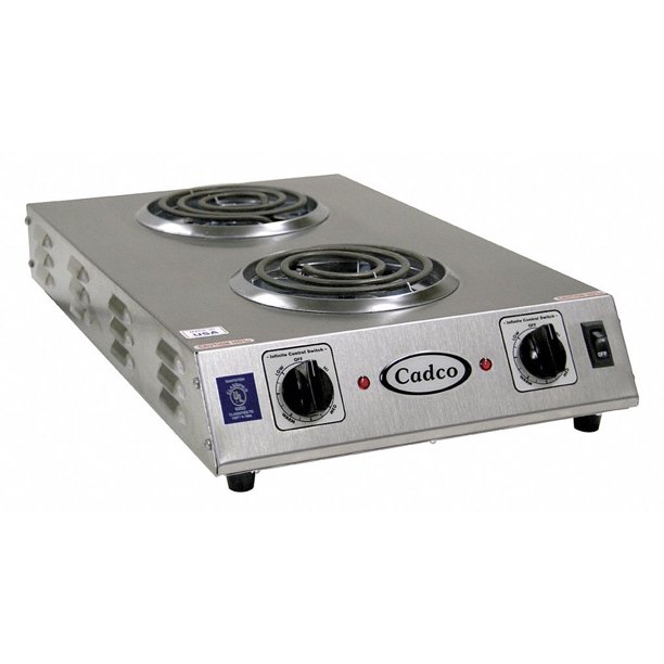 Cadco Hot Plate,Double,Tubular,120V CDR-1TFB - Walmart.com