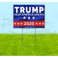 President Donald Trump Big Head Yard Sign, 19" x 14" - Walmart.com