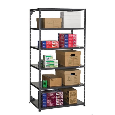Shelving-Metal Industrial 36"W X 24"D X 72"H, Charcoal | Walmart Canada
