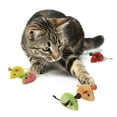 SmartyKat Skitter Slices Soft Plush Catnip Mice Cat Toy Containing Pure ...