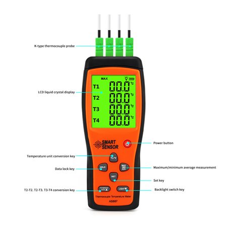 Four-channel Thermometer K-type Thermocouple Thermometer factory ...