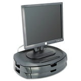 Kantek CRT/LCD Stand with Keyboard Storage, 23 x 13 1/4 x 3, Gray ...