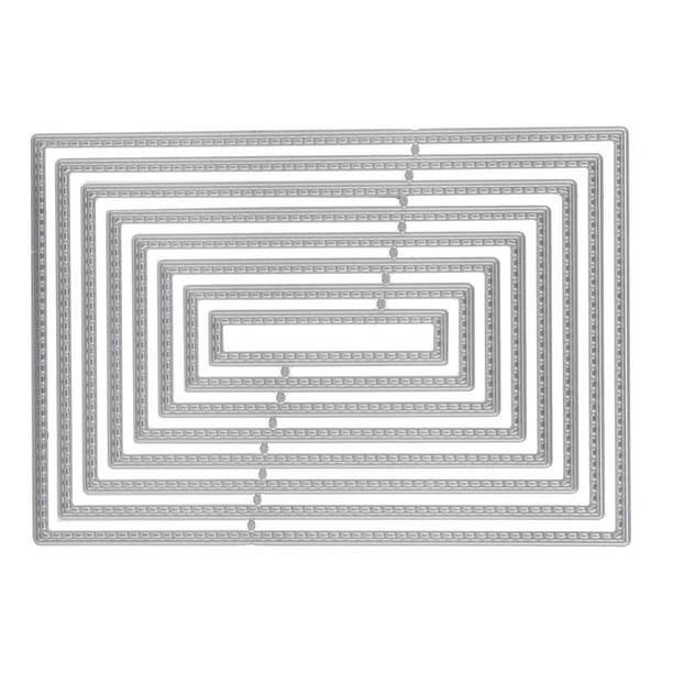 Plantilla de troquelado para tallado, troquelado rectangular de acero ...