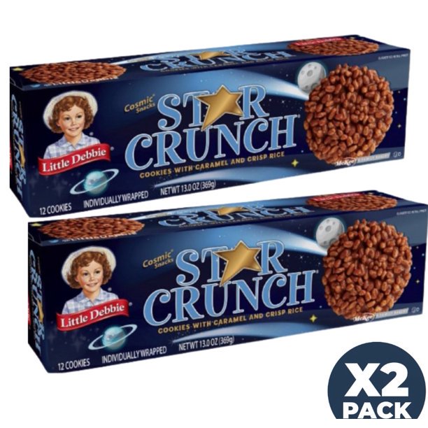 Little Debbie Star Crunch Crisp Snacks 13oz 12 count 2pk - Walmart.com
