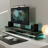 Fenge Acrylic Monitor Stand Riser, 42.5 Inches Dual Acrylic Monitor ...