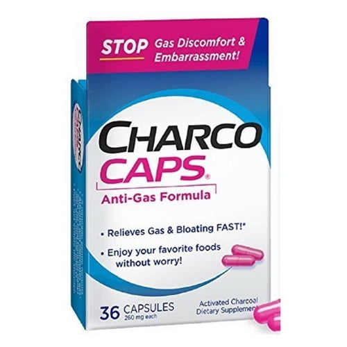 Requa Charcocaps 260 Mg Anti-Gas Formula Capsules - 36 Ea - Walmart.com