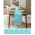Abstract Gradient Color Block Blue Green Table Runner ration Home r ...