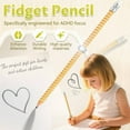 ADHD Fidget Pencil Threaded Sensory Tool for ADHD Anxiety Stress Relief ...