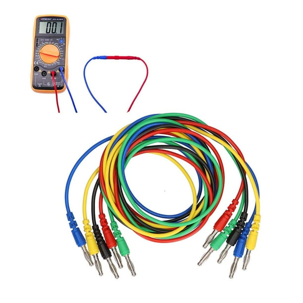 tssuouriy 5pcs 4mm Test Leads with Banana Plug Corrosion Resistance ...
