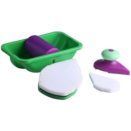 Decorative Paint Roller and Tray Set Paint Pad Pro Painting Brush Point ...