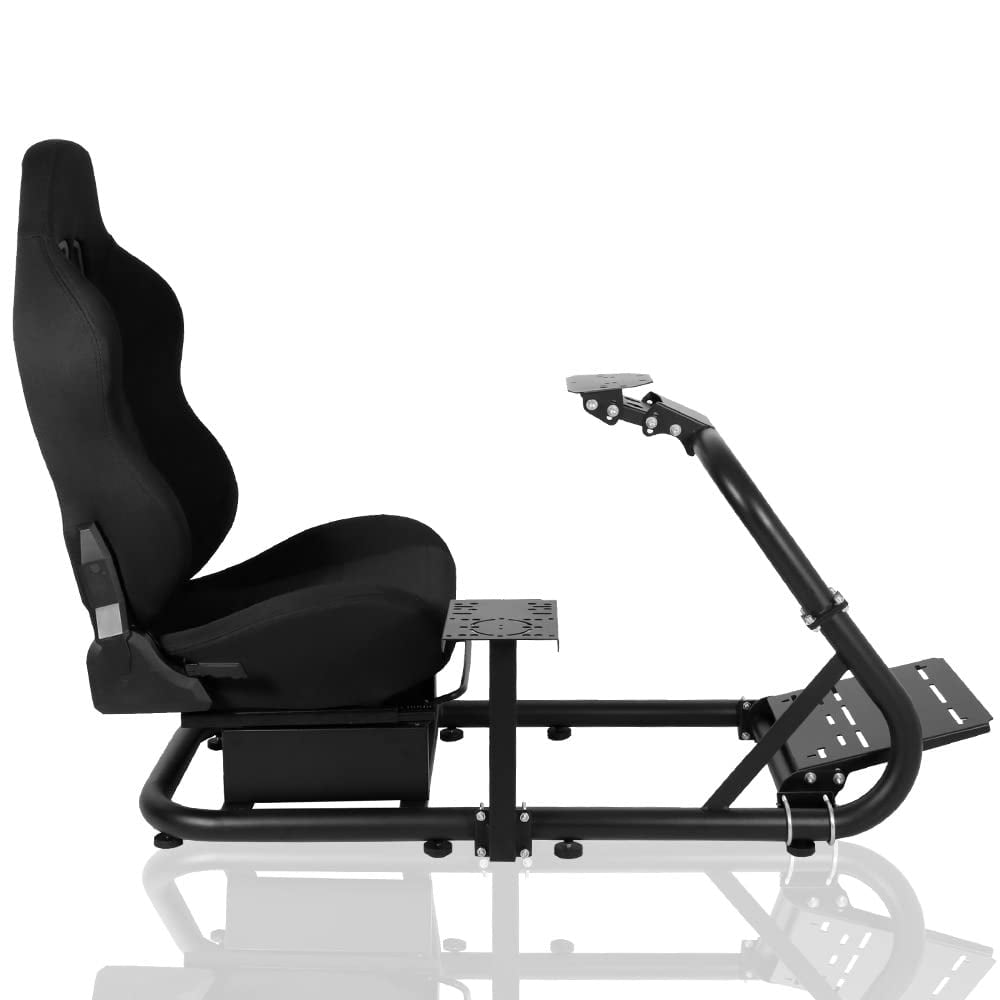 Buy Minneer Racing Simulation Cockpit with Black Seat fit Logitech G27 ...