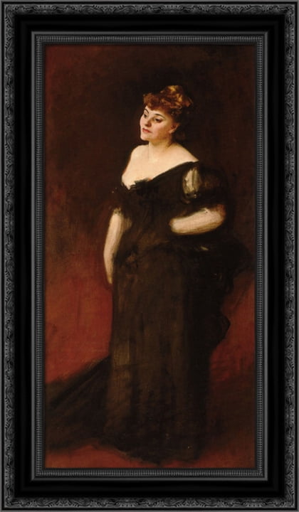 Portrait of Mrs Harry Vane Milbank 16x24 Black Ornate Wood Framed ...