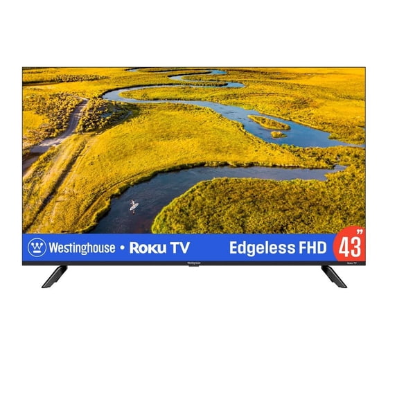 Restored Westinghouse 43″ 60Hz Edgeless Bezel Full HD 1080p, Compatible ...