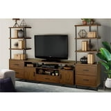 Lexicon Sedley Metal 3 Shelf Bookcase in Walnut and Black - Walmart.com