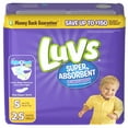 Luvs Super Absorbent Leakguards Diapers (Choose Diaper Size and Count ...
