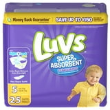 Luvs Super Absorbent Leakguards Diapers (Choose Diaper Size and Count ...