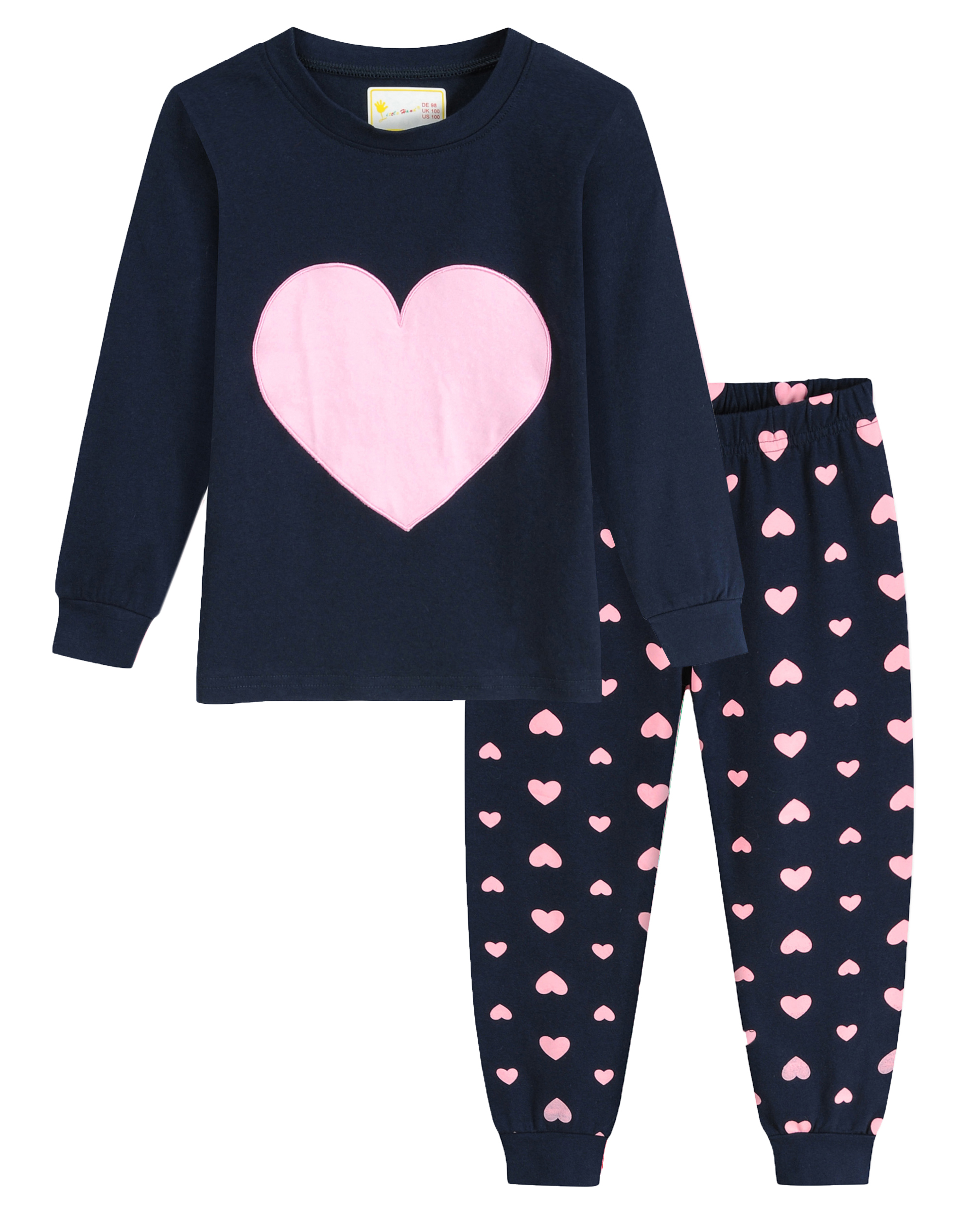Girls' Fancy Nancy 2 Piece Pajama Sleep Set (Little Girl & Big Girl ...