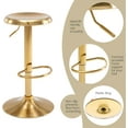 Adjustable Bar Stool, Swivel Round Metal Airlift Barstool, Backless ...