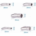 1 Box 304 Stainless Steel Bayonet Clasps Column Stainless Steel Color ...