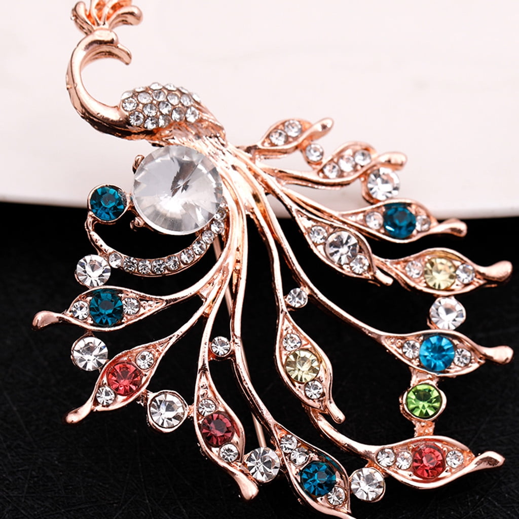 Click here for Mtvxesu Brooches Luxury Bird Color Full Diamond La... prices