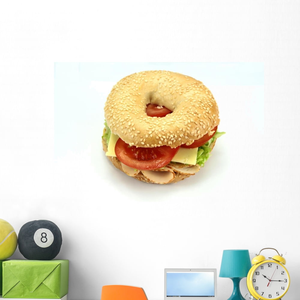 Bagel Wall Mural Decal Sticker, Wallmonkeys Peel & Stick Vinyl Graphic ...