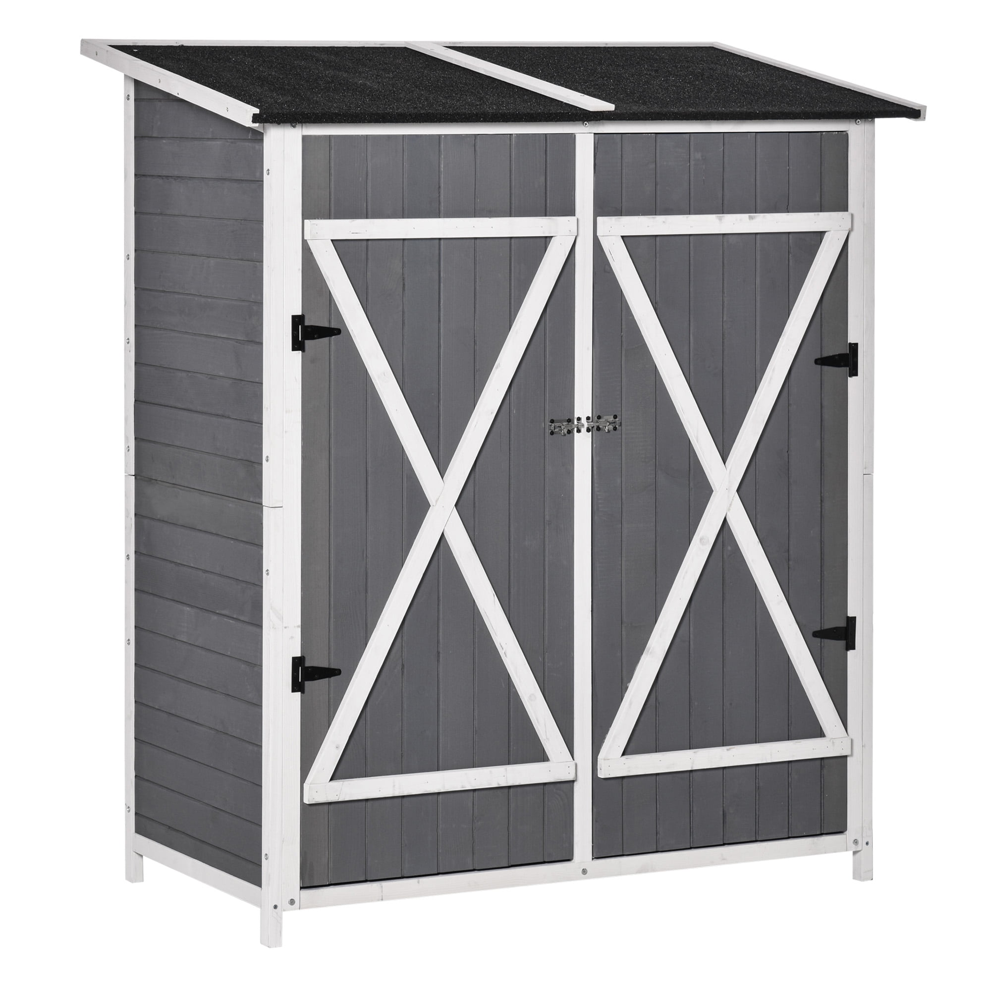 Click here for Outsunny 54.75x29.5x63 Garden Storage Shed Asphalt... prices
