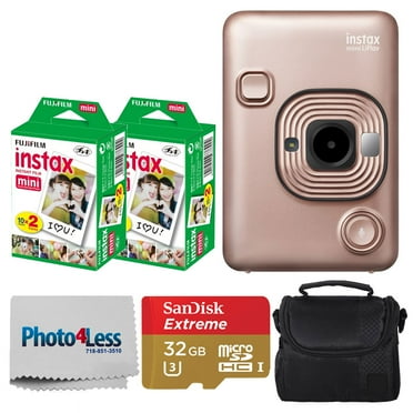 Instax Mini Hybrid LiPlay Camera, Blush Gold - Walmart.com