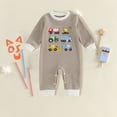 0-3 Months Infant Jumpsuit Long Sleeve Romper For Boys Spring Fall ...