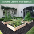 Upgraded 2 Pack Rubber Mulch Roll Mat for Landscaping Recycled Rubber ...