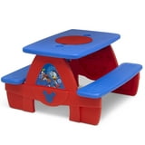 Disney Minnie Mouse Picnic Table with Block Baseplate & Cupholders ...