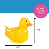 Fun Express Giant Duck Pool Party Inflatable Float, Durable ...