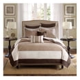7 Piece Quilt Set - Traditional Medallion Design - Beige/Brown or Black ...
