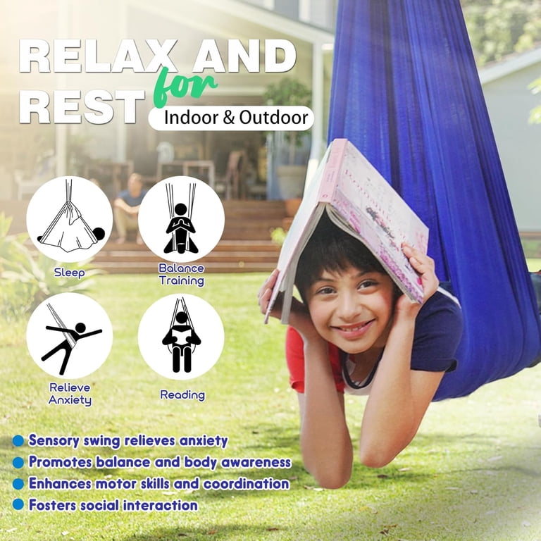 Sock Swing Indoor Therapy For Kids, Special Needs Joy Cuddle Ceiling ...