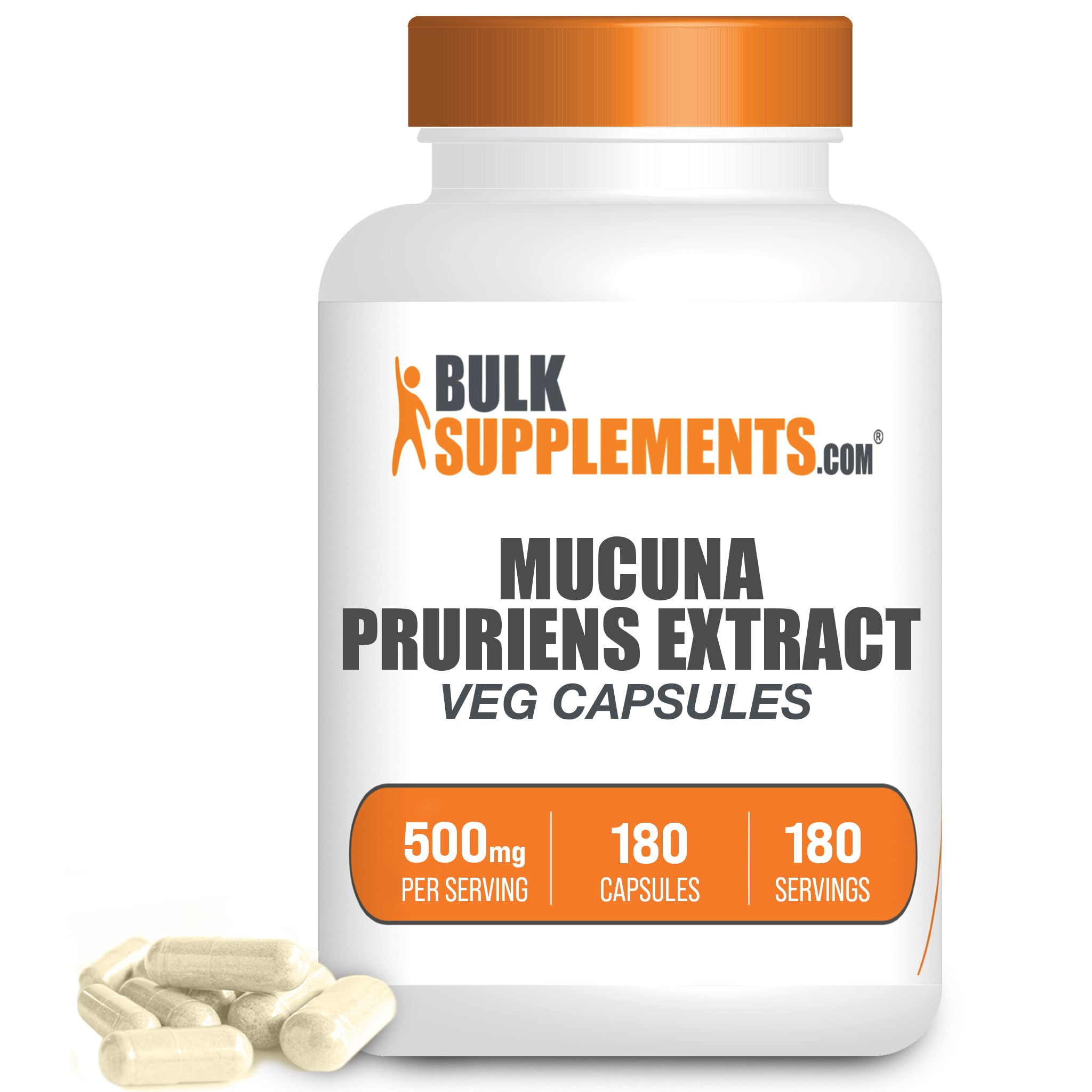 BulkSupplements.com Mucuna Pruriens Extract Capsules, 500mg - Brain ...