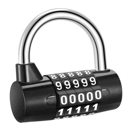 5-Digit Combination Padlock, Combination Resettable Locks, Security ...