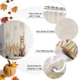 Bathroom Shower Curtain Thanksgiving Fox Autumn Daisy Waterproof Shower ...