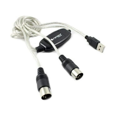 USB to MIDI Cable Converter 2 in 1 PC to Synthesizer Music Studio ...