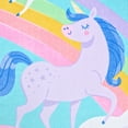 Mainstays Cotton Blend Multi-color Unicorn & Rainbow Beach Towel, 28" x ...