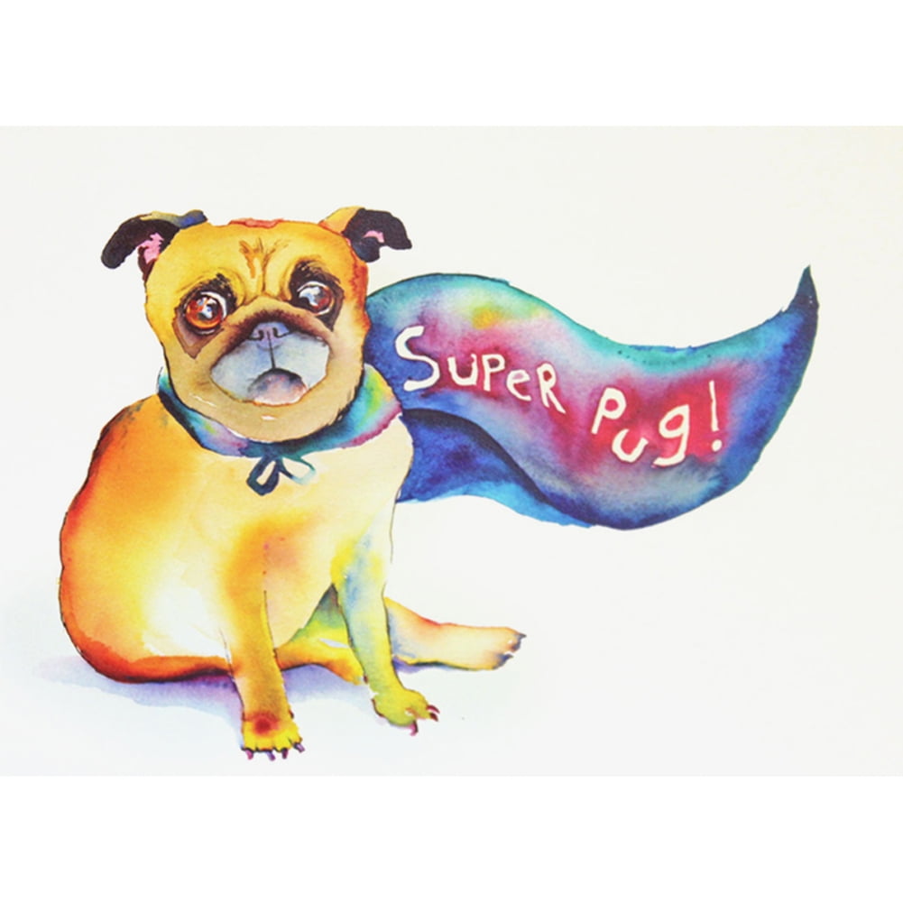 Pug Epic Birthday Greeting Card - Walmart.com