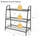 Costway 3-tier Metal Plant Stand Shelf Flower Pot Holder Display Rack ...