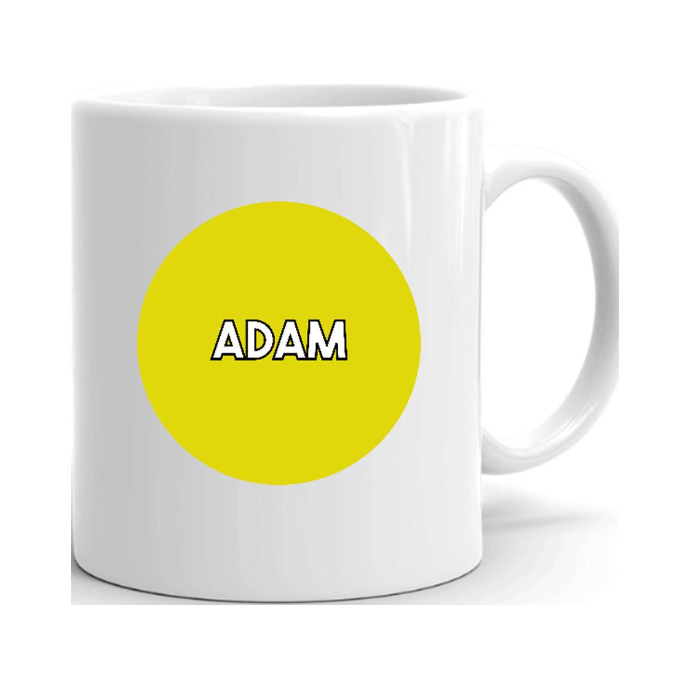 Yellow Dot Adam Ceramic Dishwasher And Microwave Safe Mug - Walmart.com