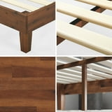 Zinus Marissa 12" Deluxe Wood Platform Bed Frame, Antique Espresso ...