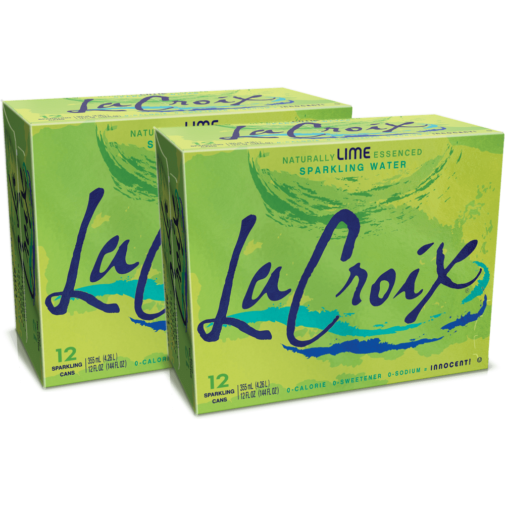 La Croix Sparkling Water, Lime, 2/12pk/12 fl oz Cans, 24 / Pack (Quantity) - Walmart.com ...