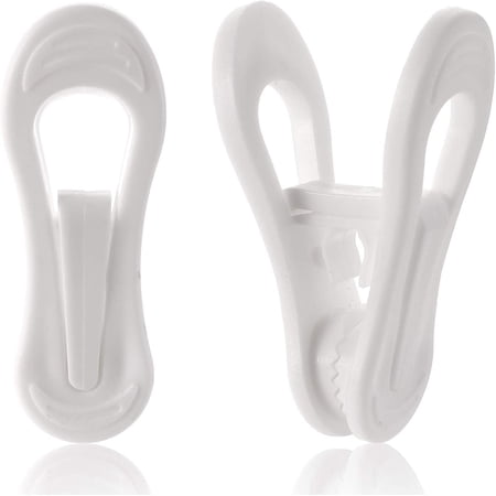 50 Pack Hanger Clips For Hangers, Multi-purpose Strong Pinch Easily ...